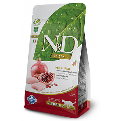 FARMINA N&D CAT ADULT NEUTERED Chicken&Pomegranate 1.5kg