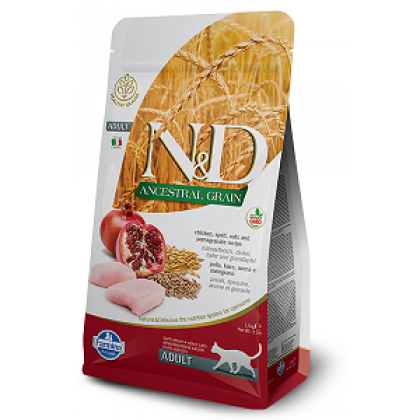 FARMINA N&D CAT LOW GRAIN Chicken&Pomegranate 0.3kg