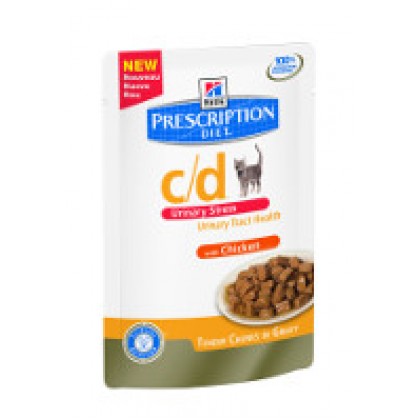 Hill"s C/D FELINE Urinary Stress SOS 85gr Chicken(Salmon)