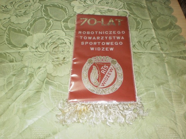 FC Widzew Lodj - Poljska - zastavica iz 1980 godine