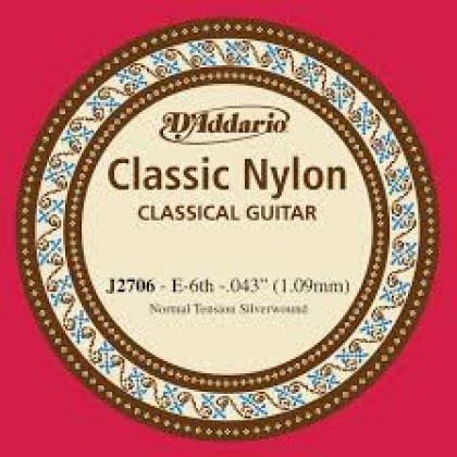 Music box
D'Addario J2706 E-6 Šesta žica za klasičnu gitaru