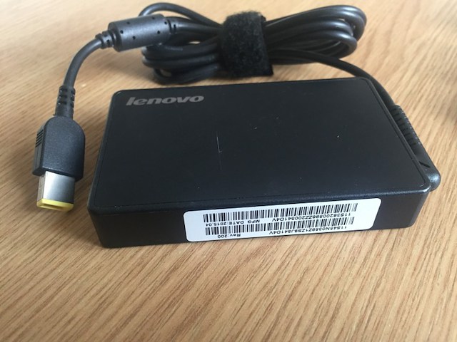 USB Lenovo SLIM adapter punjac 20V 3.25A 65W kocka zuta