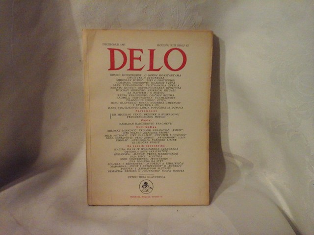 Delo decembar 1967 broj 12