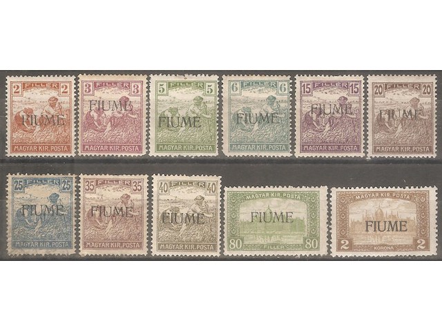 1918 - FIUME zetelice MH Lot 3