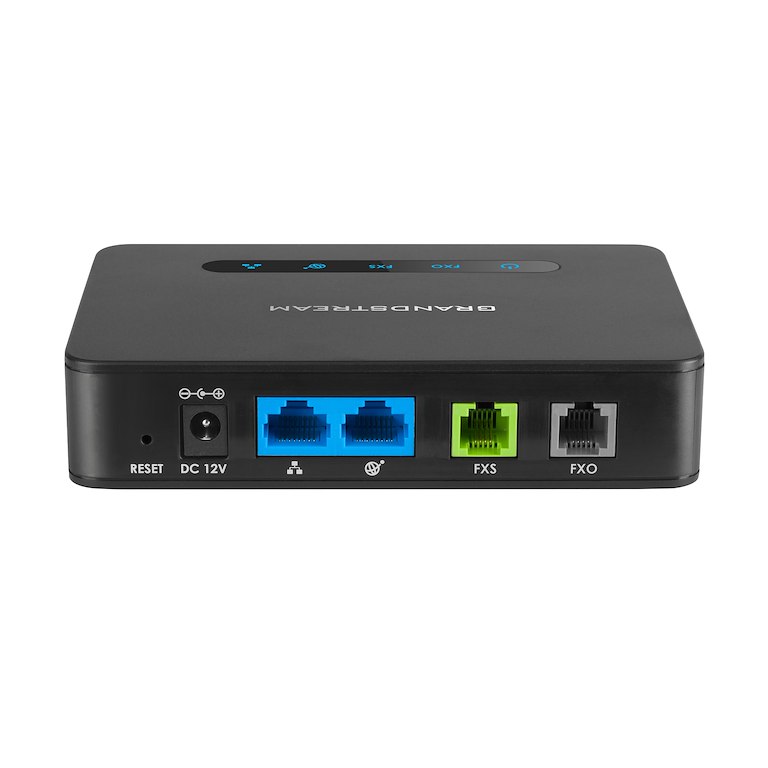 Grandstream HandyTone HT813 ATA Voice&Fax-over-IP gateway / ruter sa 1 x FXS, 1 x FXO PSTN, 2 x LAN&WAN 10/100Mb/s, 2 SIP account, provisioning, G.711(a/u-law), G.723.1, G.729A/B/E, G.726-40/32/24...