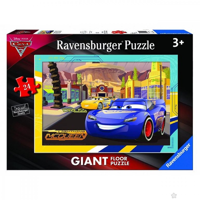 Ravensburger puzzle (slagalice) - Velike podne puzle Cars, RA05519