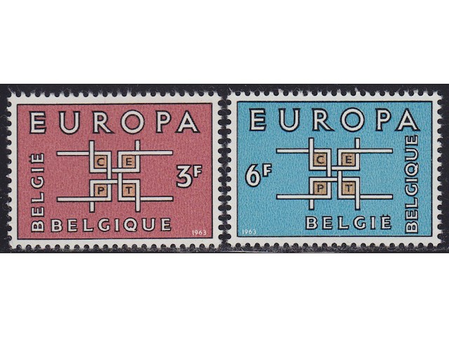 Belgija 1963 Evropa CEPT, čisto (**)