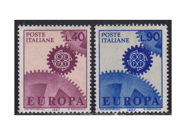 Italija 1967 Evropa CEPT, čisto (**)