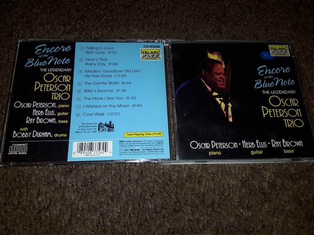 The Oscar Peterson Trio - Encore at The blue note , O.