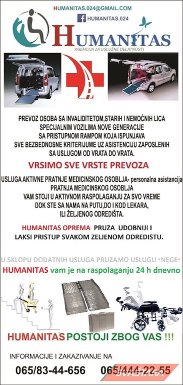 Humanitas prevoz-pratnja pacijenata