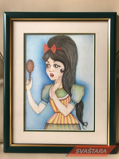 Slika Devojka sa ogledalom