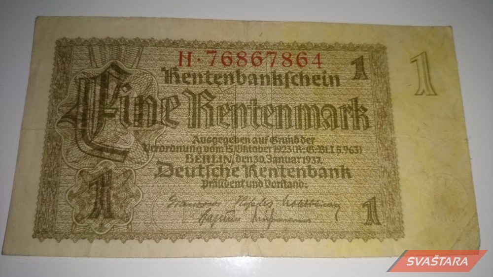 1 rentenmark 1937 (N768)