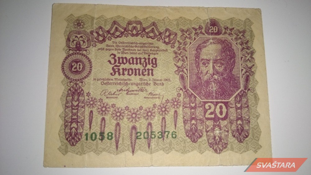 20 kruna 1922(205)