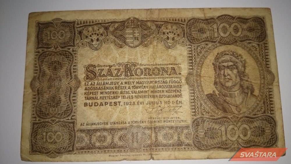 100 kronen 1923 -2