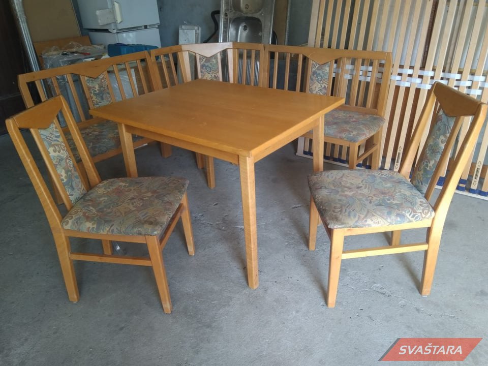 Kuhinjska ugaona ,sto i stolica