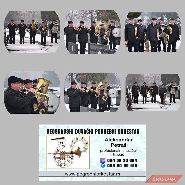 TRUBAČI orkestar NOVA PAZOVA pogrebi sahrane