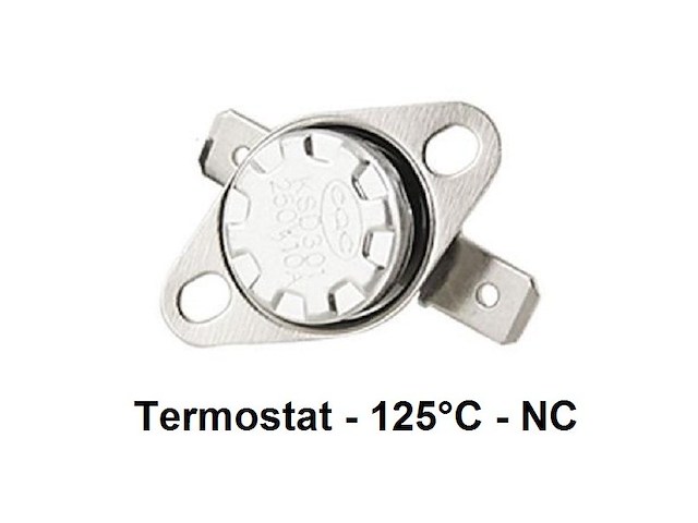 Termostat - 125°C - 10A - 250V - NC