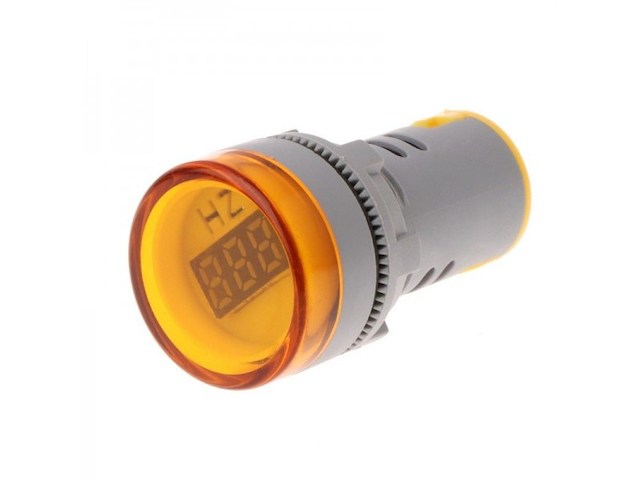 LED FREKVENCMETAR 20-75HZ 22MM ŽUTI