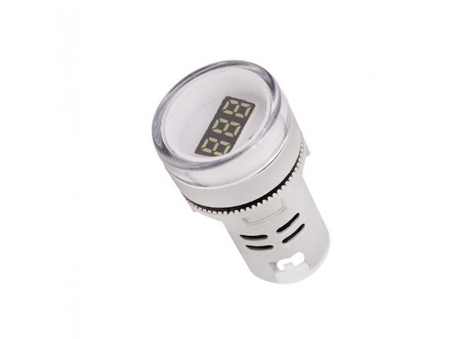 LED VOLTMETAR 60-500VAC 22MM BELI