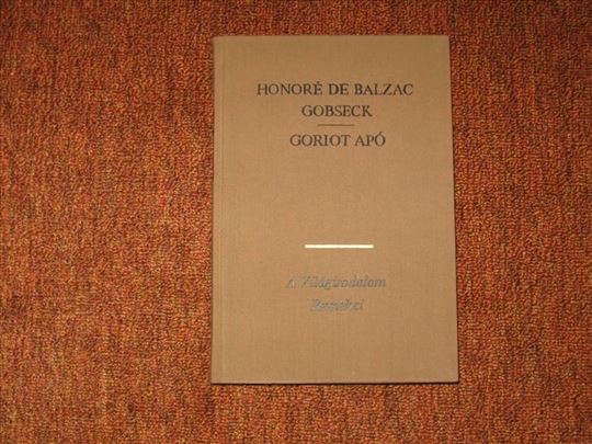 Gobseck <> Goriot apo : Honore de Balzac