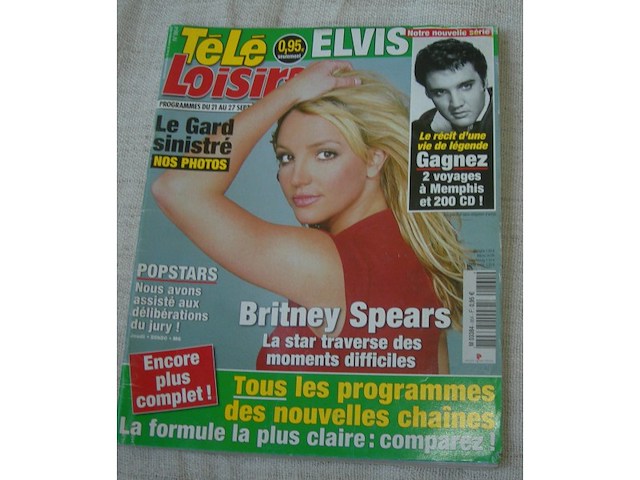 Télé-Loisirs, septembar 2002. - Britney Spears, Elvis