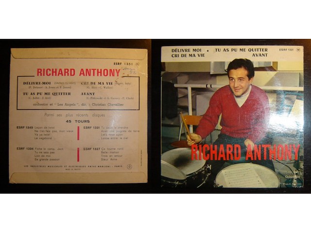 RICHARD ANTHONY - Délivre-Moi (EP) Made in France