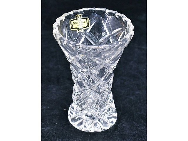 Kristalna Vaza `Melburn`  Kristal Zaječar Jugoslavija