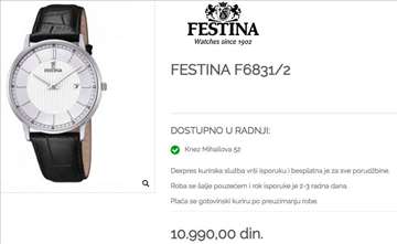 FESTINA F6831/2 muški ručni sat - nekorišćen!