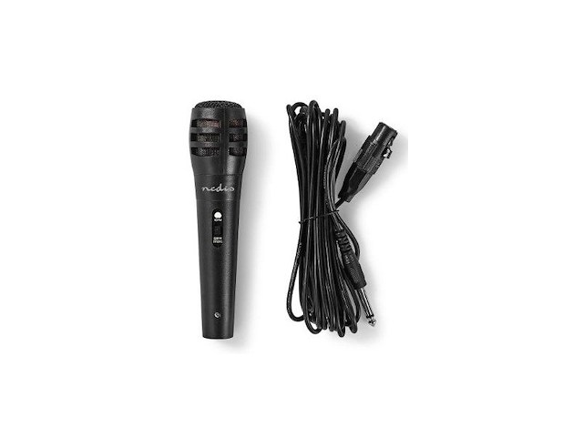 MPWD15BK Karaoke mikrofon, 6.35mm -75 dB+/-3dB Sensitivity, 80 Hz-12 kHz, 5.0m