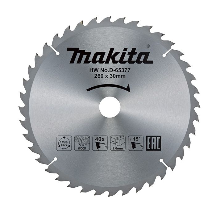 MAKITA D-65399 TCT LIST ZA DRVO 260MM