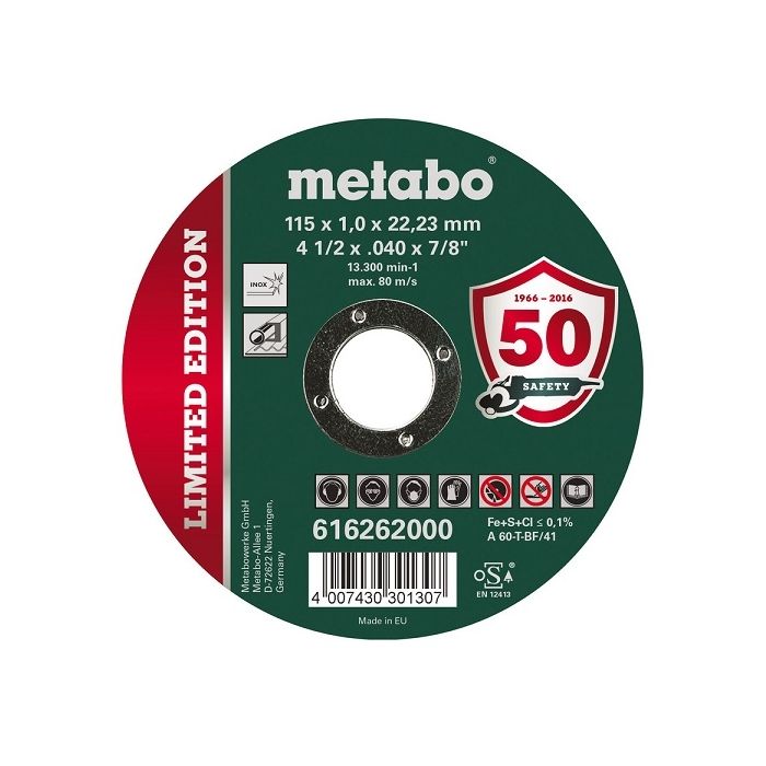 Rezna ploča Metabo Limited Edition metal/inox 115x1mm