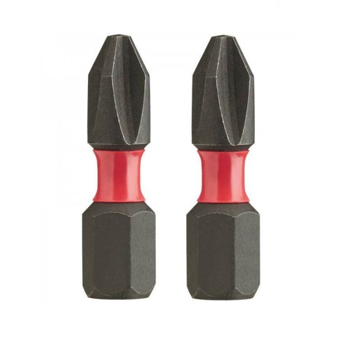 BITSEVI KRSTASTI 1/4", PZ1 X 25MM, OJAČANI - UDARNI SET OD 2 KOM. MILWAUKEE