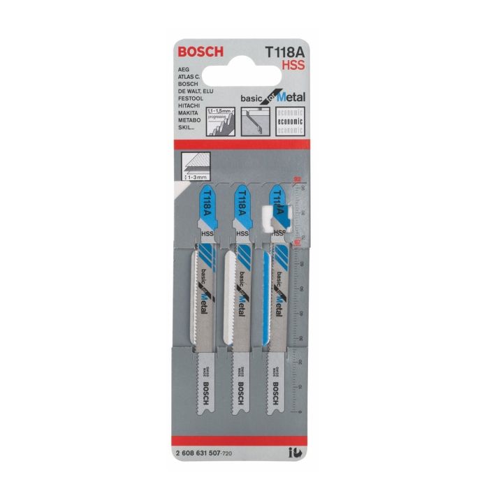 Ubodne testerice za metal ( 3 kom ) T 118 A Bosch