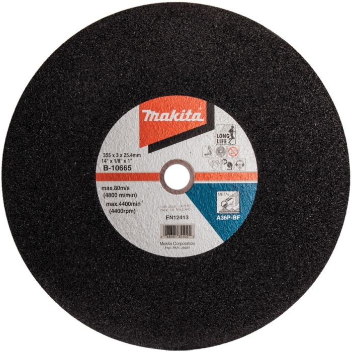 MAKITA B-10665 brusni disk za odsecanje metala Ø355x3x25.4mm 5 kom