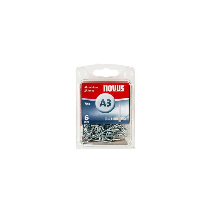 Pop nitne aluminijumske A3 x 6mm 30kom Novus