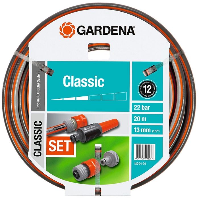 SET CREVO CLASSIC 20M 1/2" + NASTAVCI + PRSKALICA GARDENA