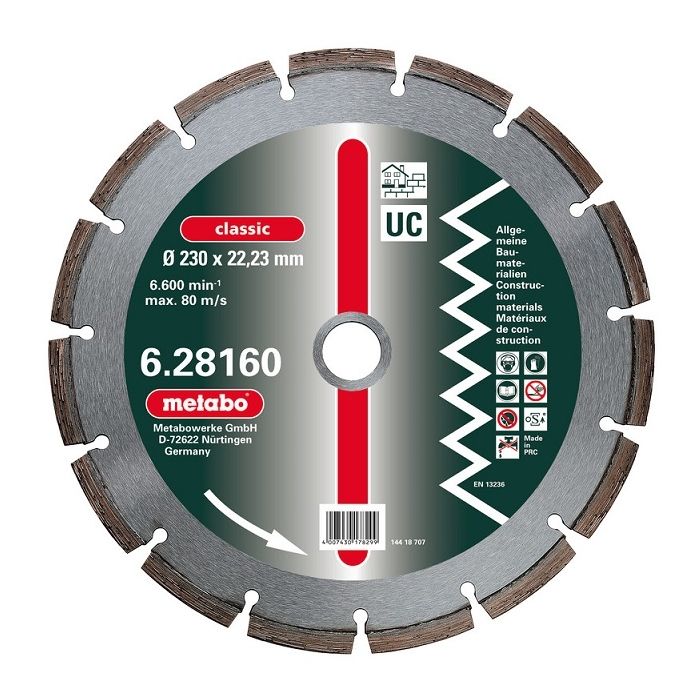 Metabo dijamantski disk 125mm CLASSIC UNIVERSAL