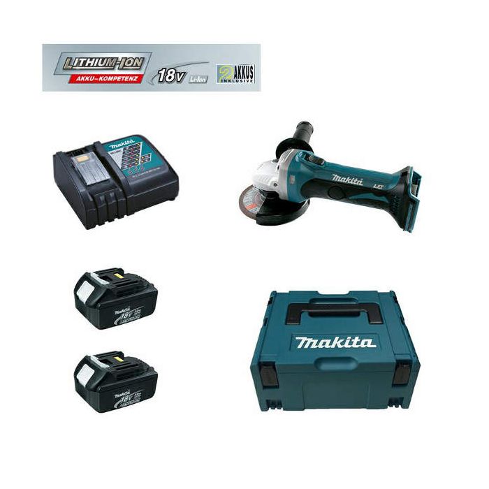 MAKITA DGA452RFJ akumulatorska ugaona brusilica 18V LiJon