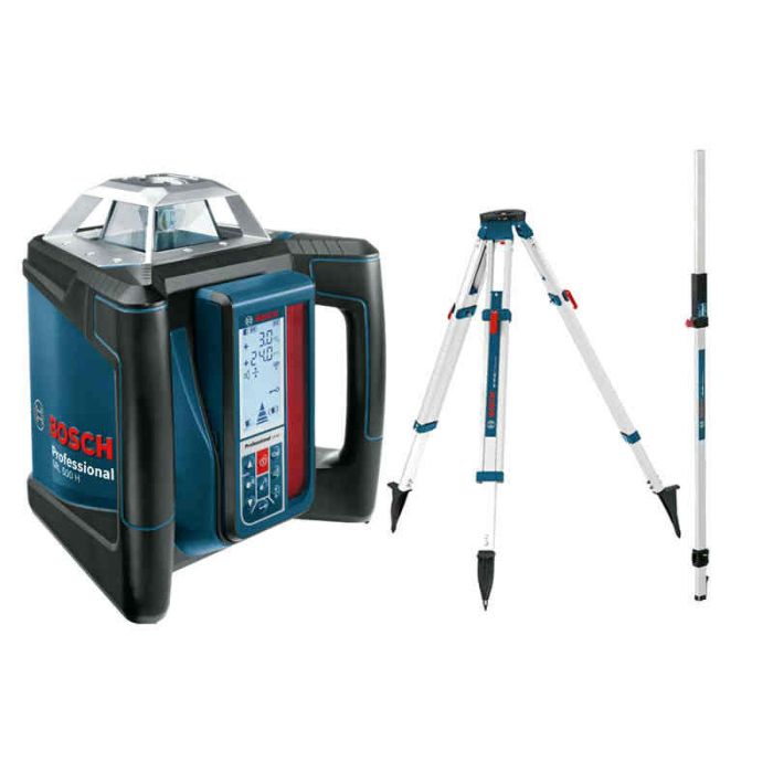 Rotacioni laserski nivelator GRL 500 H + LR 50 + BT 170 HD + GR 240 BOSCH