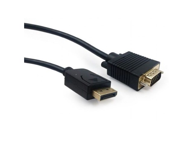 CCP-DPM-VGAM-6 Gembird DisplayPort to VGA adapter cable, black, 1.8 m