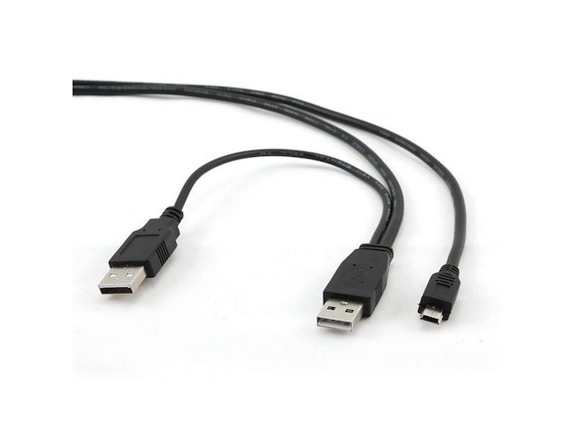 CCP-USB22-AM5P-3 Gembird Dual USB 2.0 A-plug to MINI 5pina kabl 0.9m