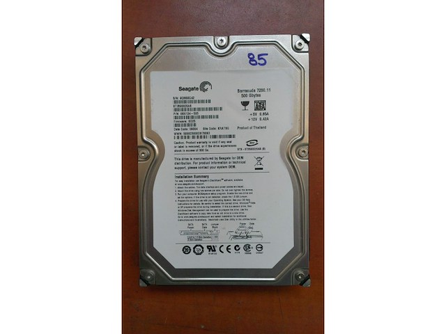 HDD (085) Seagate Barracuda 500 Gb - Sata