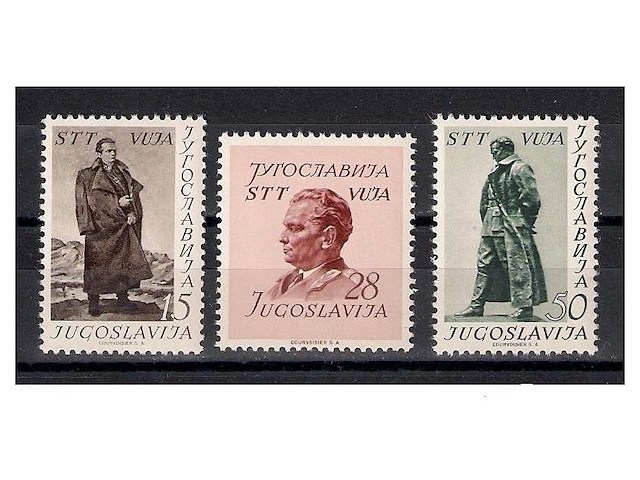 Yugoslavia 1952. STT VUJA Mi.66/68 Josip Broz Tito MNH
