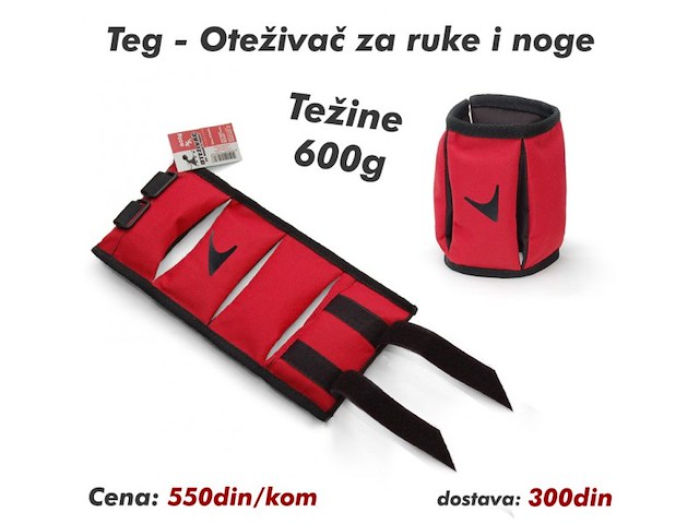 Tegovi - oteživači za ruke i noge ( klasik ) 600g