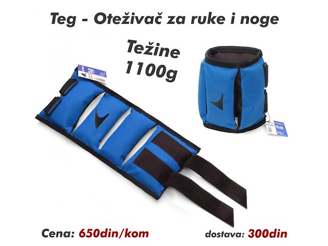 Tegovi - oteživači za ruke i noge ( klasik ) 1100g