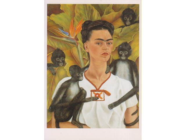 FRIDA KAHLO: Self-Portrait with Monkeys, 1943