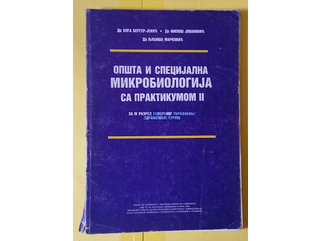 OPŠTA I SPECIJALNA MIKROBIOLOGIJA SA PRAKTIKUMOM II