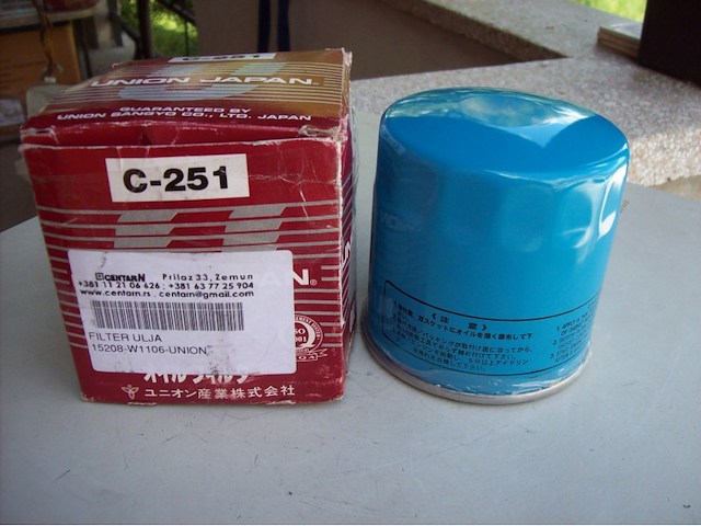 NISSAN filter ulja 15208-W1103(W1106) UNION Japan