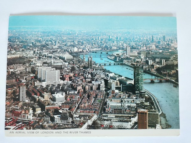 Razglednica Pogled na London i Temzu, 1977