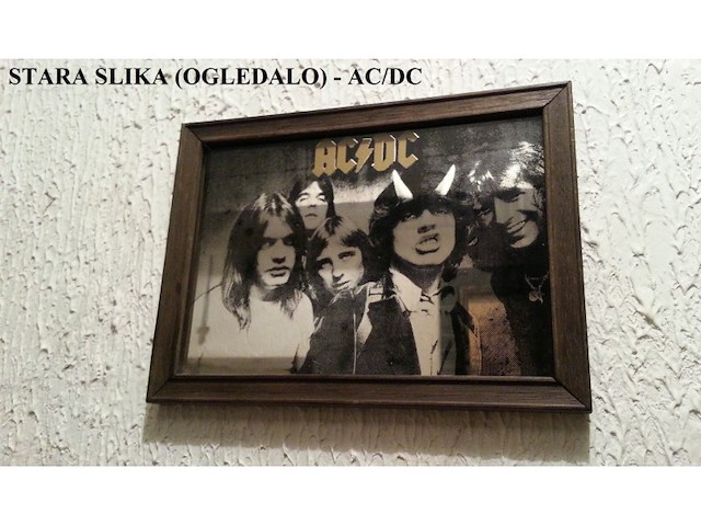 Stara slika (ogledalo) AC/DC - TOP PONUDA